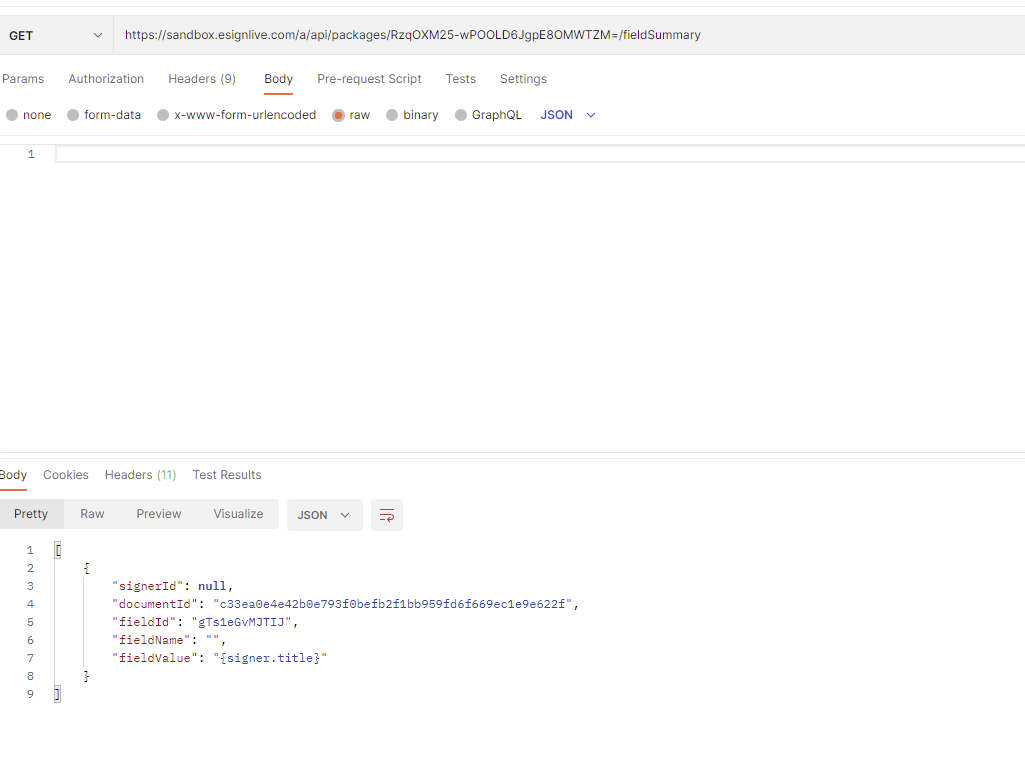 Retrieve Fields From A Template For Binding Onespan Community Platform